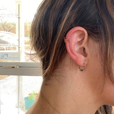 Upper Cartilage Cuff, Helix Ear Cuff, Simple Helix Cuff, Silver Helix ...