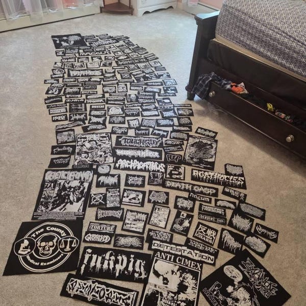 Dsbm Patches Sheet, Black Metal - Etsy