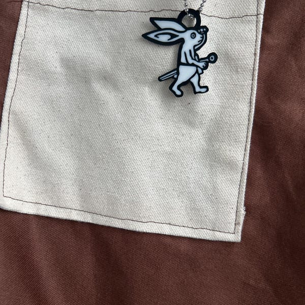 Kingdom Come Deliverance 2 White Rabbit Keychain Bag Charm | 3D Printed ...