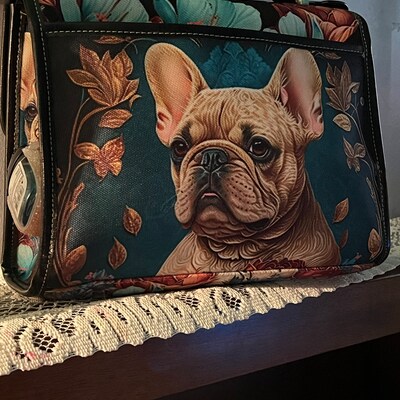 Cottagecore Boho Cats Green Satchel Handbag, Witchy Cat Bag, Ginger Cat ...