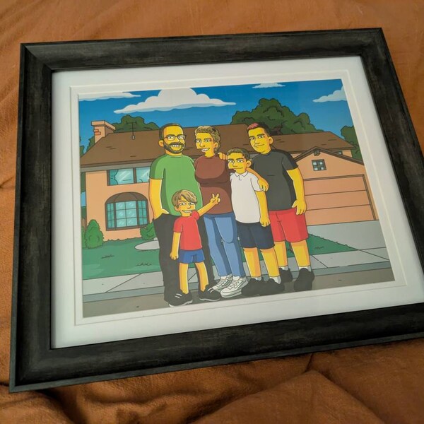 Simpsons Family Custom Portrait - Christmas Gifts for Him - Christmas ...