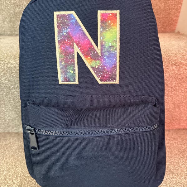 Personalised Toddler Backpack, Embroidered Initial and Name, Small Mini ...
