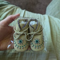 Boho Baby Shoes in the Native American Style of Beaded Infant Moccasins ...