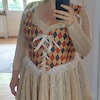 Clown Corset Harlequin Blue and Red Circus Outfit Cottagecore Romantic ...