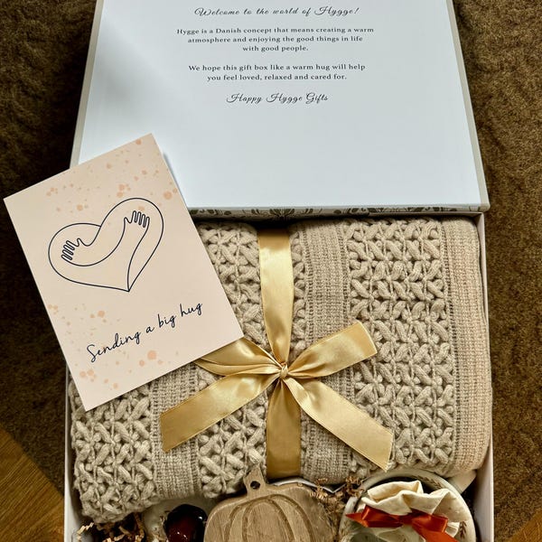 Soothing Sympathy Gift Baskets With Blanket, Candle & Socks Self Care ...