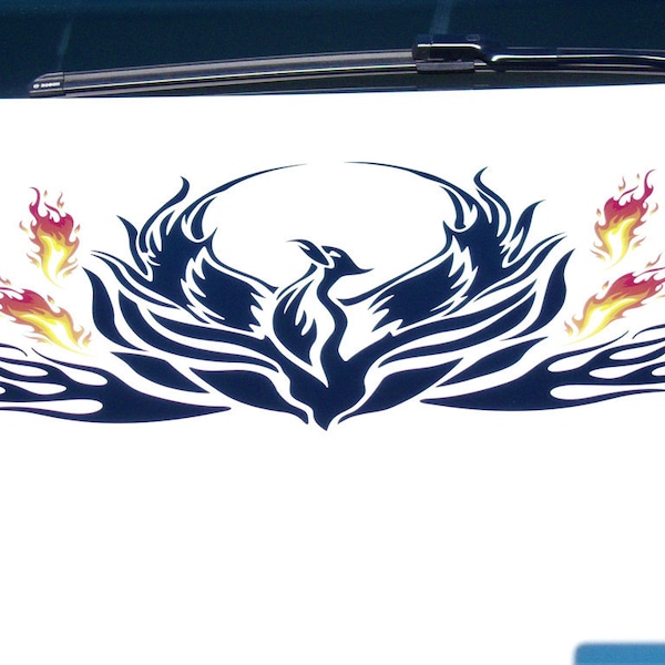Decal Sticker Phoenix Rising From the Fire Flamed Fantasy Easy Rider ...
