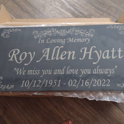 Memorial Stone, Custom in Loving Memory Stone, Memorial Plaque ...