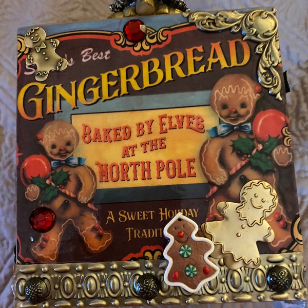 Christmas Gingerbread Labels, Vintage Style Printable Christmas Tags ...