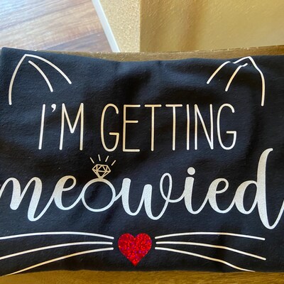 I'm Getting Meowied Svg, Engagement Ring Svg. Vector Cut File for ...