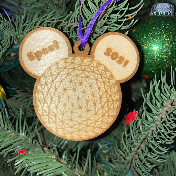 Mickey Mouse Epcot Ornament - Etsy
