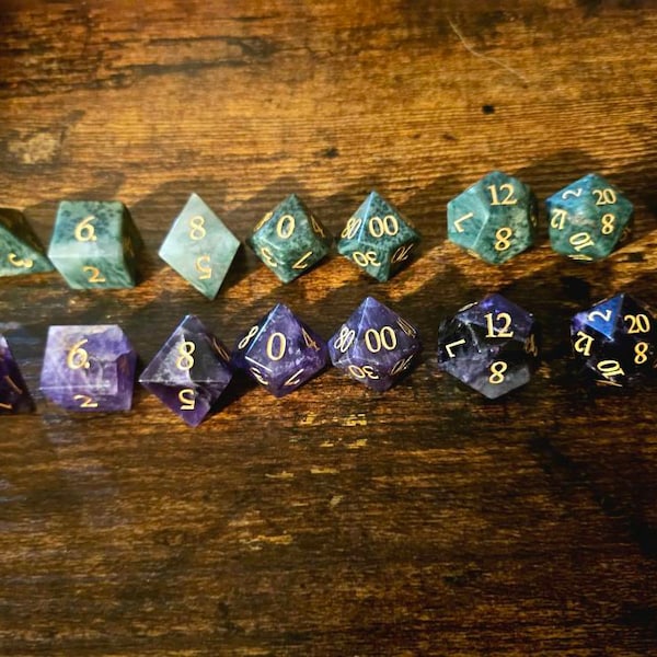 Dnd Dice Set Blast Purple Set dnd Gift RPG Game Zelda Triforce Style ...