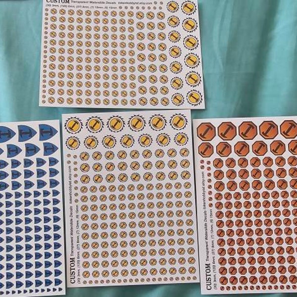 Waterslide Decals and Transfers for Tabletop Miniatures / Roleplaying ...