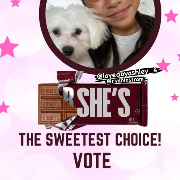 Chocolate Candy Tag, Election Campaign Voting Cards, Vote for Me ...