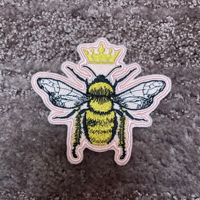 Queen Bee Embroidery Patch Felt Patches, Sew on Patch, Bee Patches, Queen Bee Embroidery Gifts ...