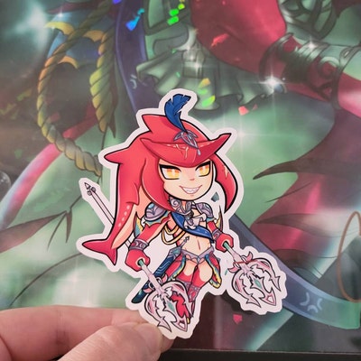 Chibi Link and Zelda Vinyl Sticker Legend of Zelda Breath of - Etsy