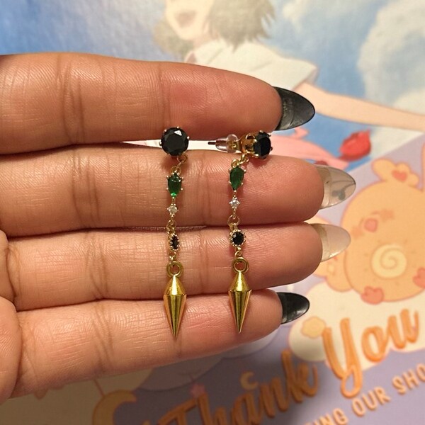 Nezuko Inspired Earrings | Demon Slayer: Kimetsu No Yaiba | Anime ...