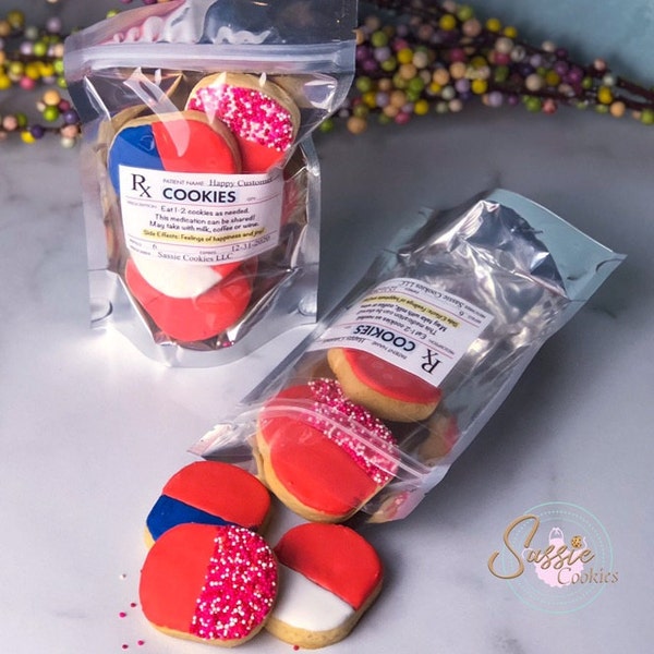 Printable Rx Label for Cookie "prescription" Jar - 3" X 2" Cookie Rx ...