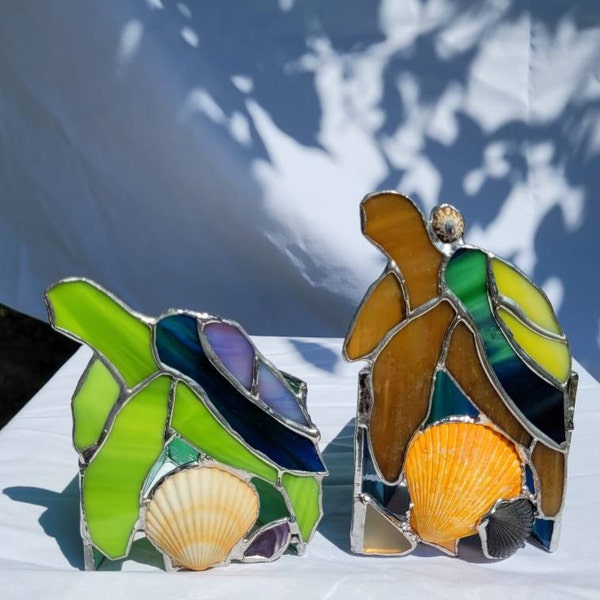 Mini Sea Turtle Stained Glass Pattern: Beginner DIY (digital Download ...