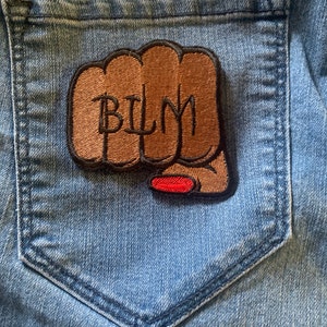 Fist Phrases Embroidered Patch Custom Fist Patches Power Patch Blm ...