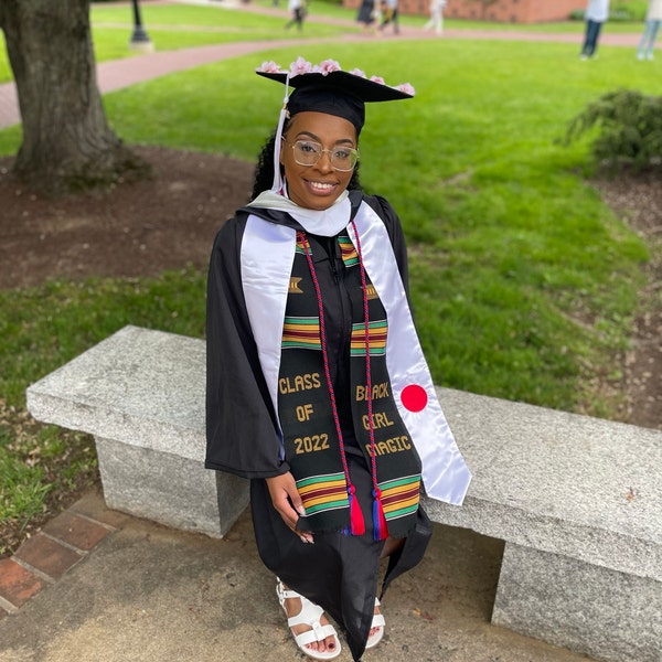 2025 Black Girl Magic Kente Stole Sash Stoll Graduation Stole Class of ...