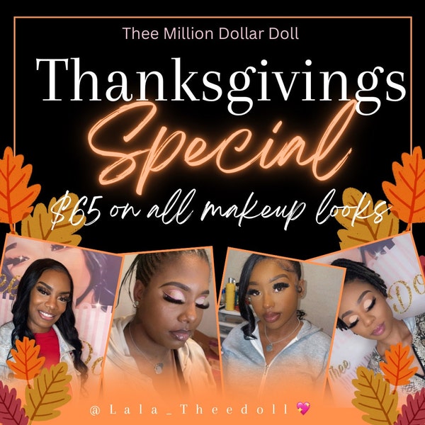 Thanksgiving Appt Hair Flyer | DIY Instagram Flyer - Canva Editable ...