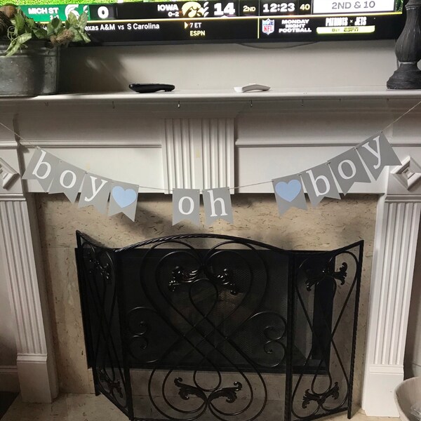 Boy Oh Boy Banner, Baby Shower Banner, Boy Baby Shower Decor, Baby Boy ...