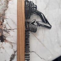 Custom Excavator Desk Name Plate Wedge, Personalized Nameplate Office ...