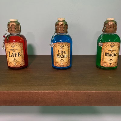 The Legend of Zelda Red, Green and Blue 3 Potion Bundle Inspired by the ...