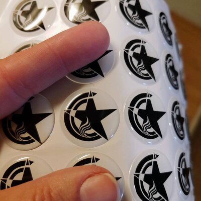 Custom Epoxy Dome Sticker, Personalized 3D Domed Sticker, Resin ...