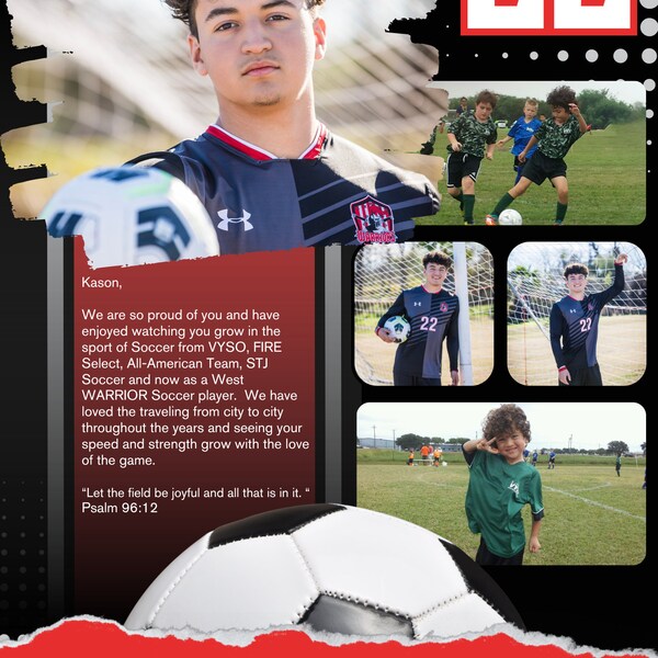 Template for Senior Yearbook or Program Ad - Full, Half, and Quarter ...