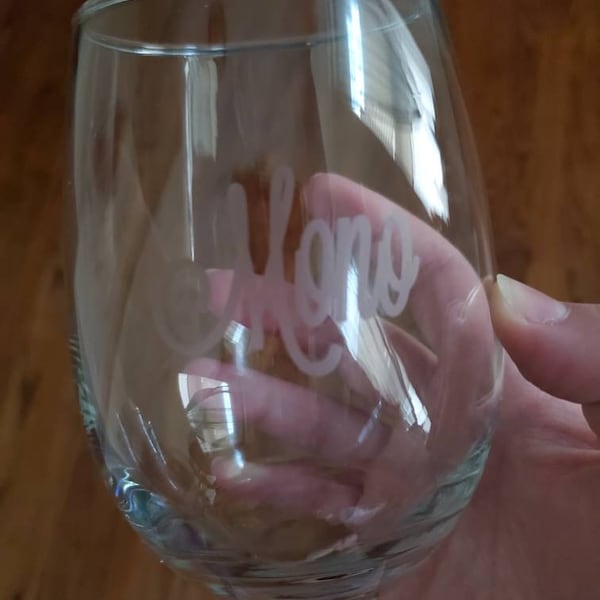 Etched Monogram Glass. Monogrammed Cocktail Custom Whiskey Glass ...