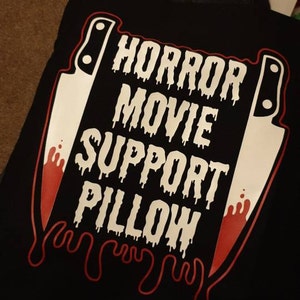 Horror Movie Support Pillow Cushion Cover Black Gothic Home Decor ...