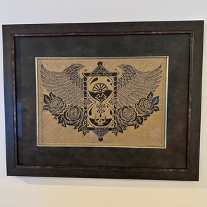 Road Runner Linocut Block Relief Print - Etsy