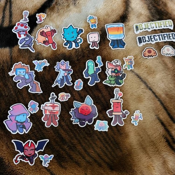 Objectified Comic Stickers [simple Collection] - Etsy