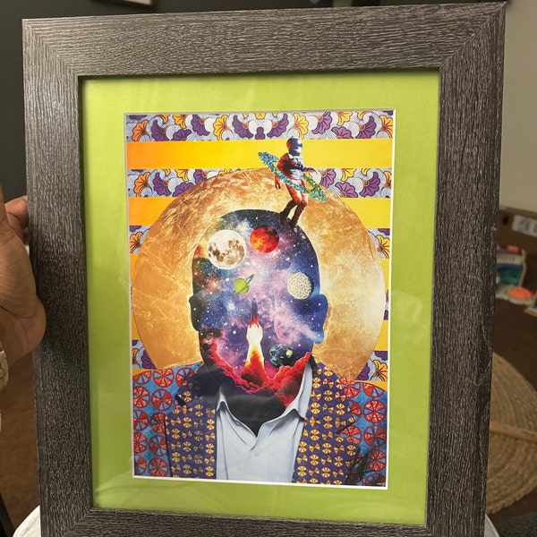 Sadé Print A4 / A3 Digital Collage Black Art - Etsy