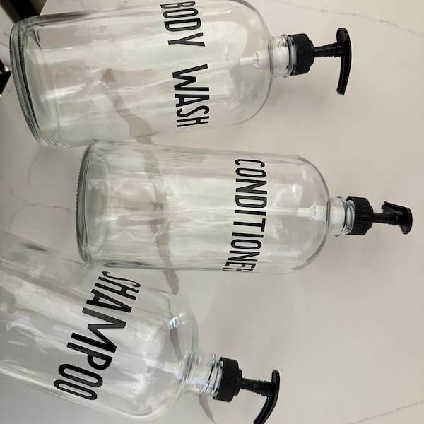 Shampoo Conditioner Body Wash Stickers | Personalized Shampoo Labels ...