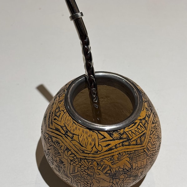 Cow Hoof Mate Cup and Straw, Rustic Mate, Yerba Mate, Mate Gourd, Mate ...