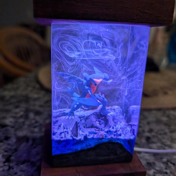 God.zill.a Monster Resin Lamp,diorama Resin Epoxy,custom Night Light ...