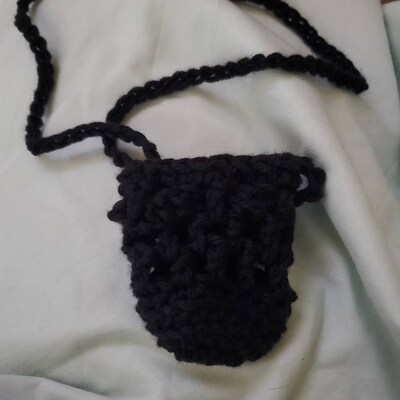 Drawstring Crystal Pouch Necklace, Healing Crystal Pouch Necklace ...