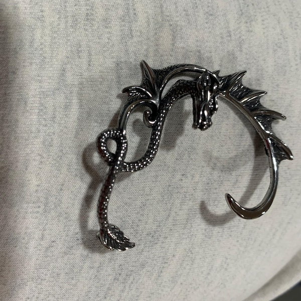 Thorns Ear Cuff, Gothic Ear Cuff, Stainless Steel Cuff, Gothic Jewelry ...