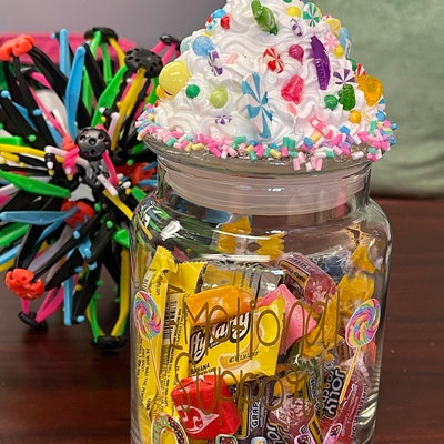 Funny Glass Candy Jar With Lid, Motivational Candy Jar, College Gift ...