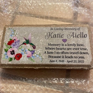 Personalized Horse Pony Memorial Stone. 8x4 Stone Brick. - Etsy