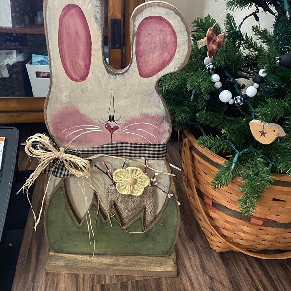 Wood Bunny/22" Tall/ Made PER Order NOT Ready to Ship/primitive ...