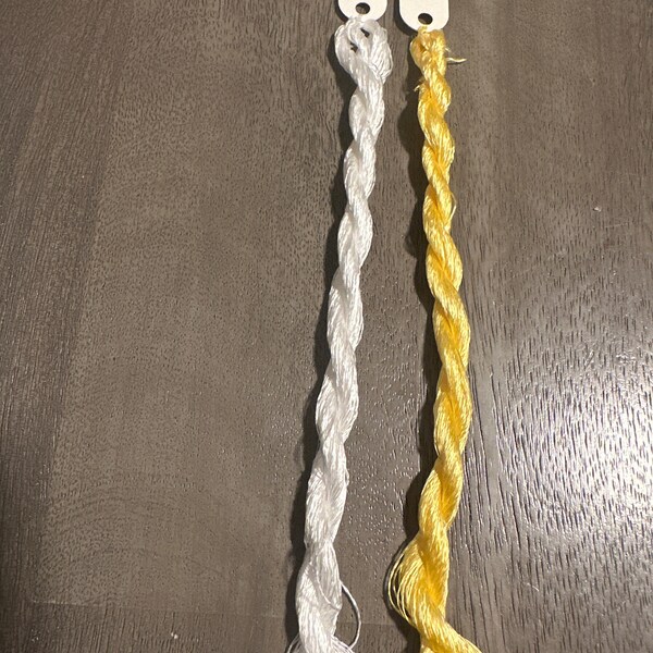 Fabrique Snow White Silk Embroidery Thread, Hand Dyed Embroidery Thread ...