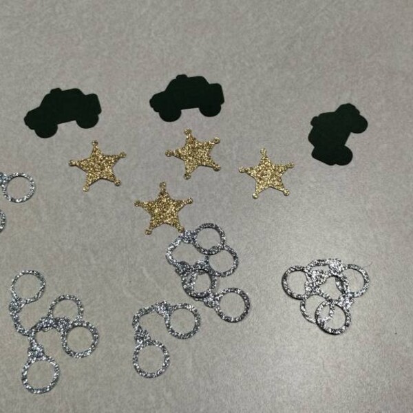 Police Confetti, Police Personalized Confetti, 100 Pieces, Police Party ...