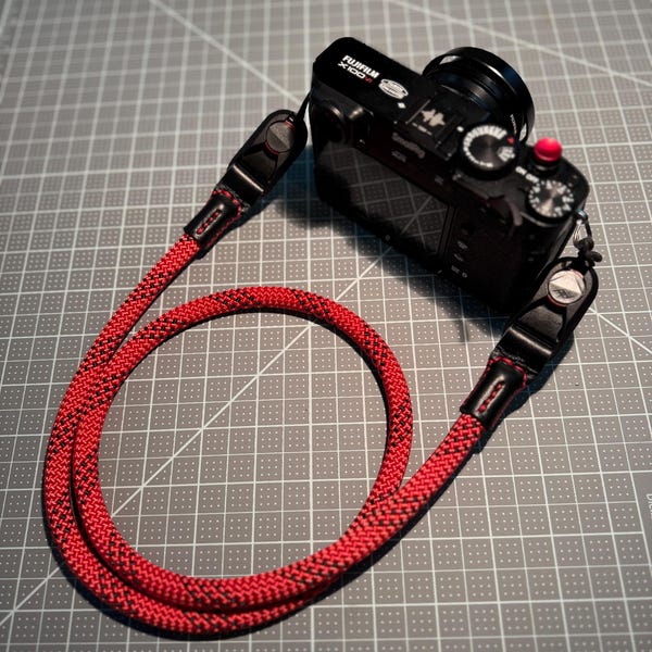 NEW DESIGN Peak Design Red Rope Camera Strap Handmade Premium Leather ...