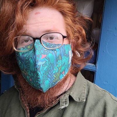 Face Mask Watercolor Origami Cranes - Etsy