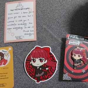 Phantom Thief Kasumi/sumire Yoshizawa the Violet Enamel Pin - Etsy