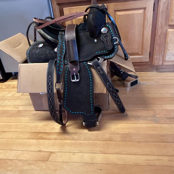 Deep Seat/high Cantle Western Ranch Roping Pony and Adult Size Premium ...