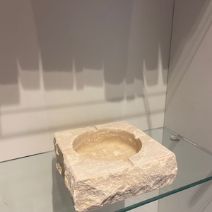 TRAVERTINE STAND, Natural Stone Stand, OCTAGON Table Decor, Living Room ...